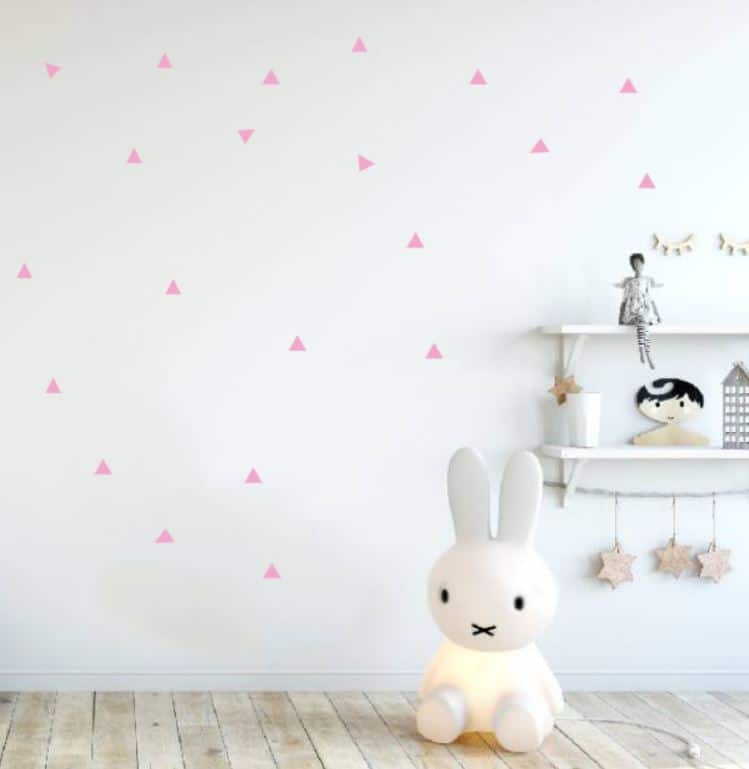 adesivi da parete triangoli rosa – MyHank.it